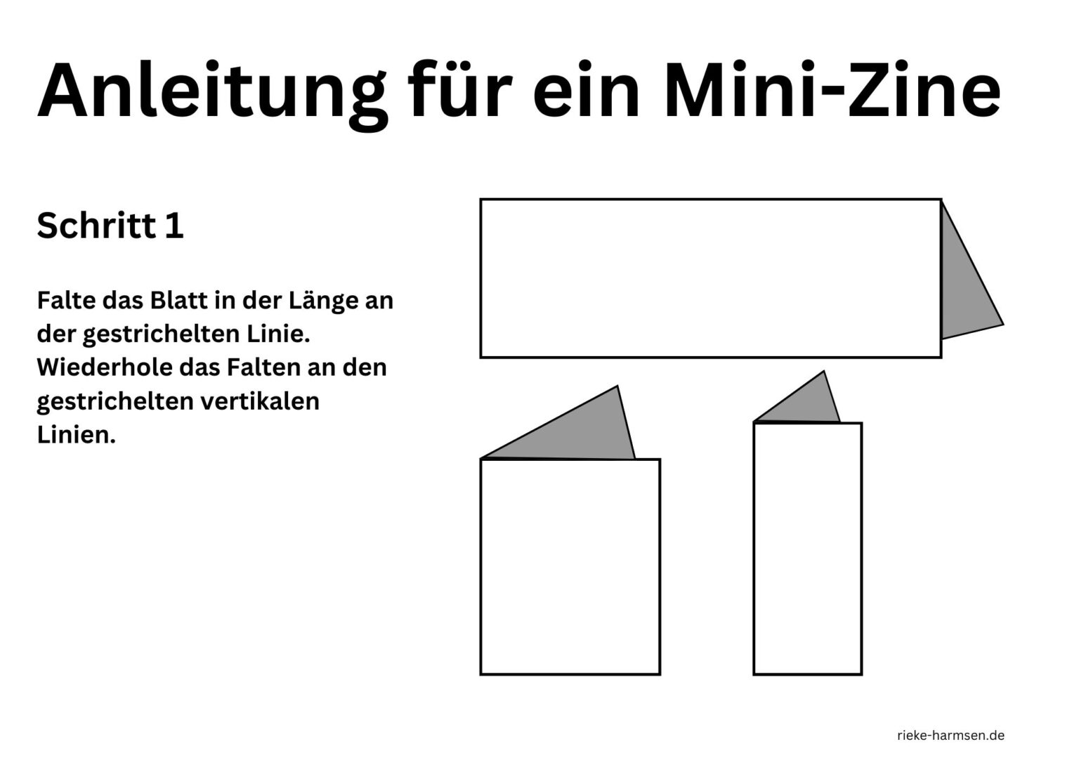Mini-Zine im Format A4 als PDF zum Download – Rieke C. Harmsen